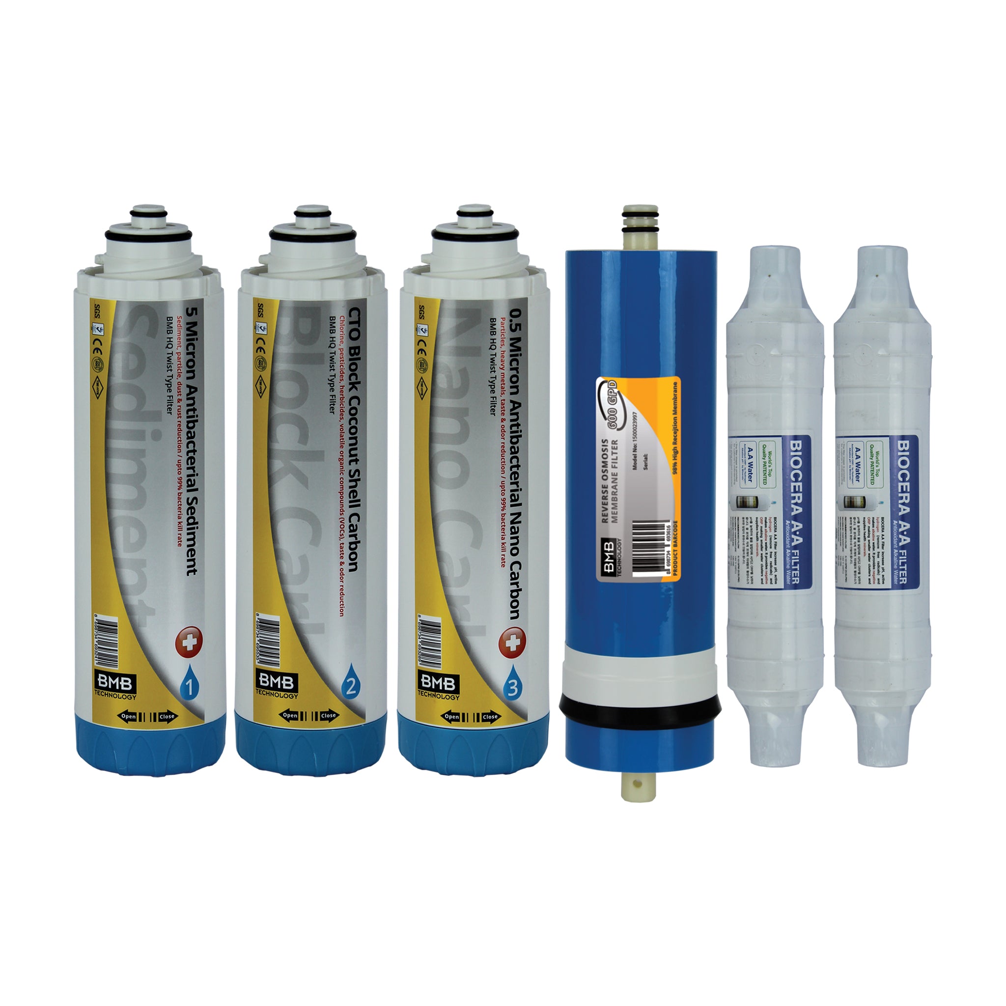 BMB-30 Nova Pro RO Replacement Filter & Membrane Set